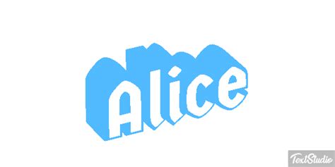 Alice Name Animated  Logo Designs