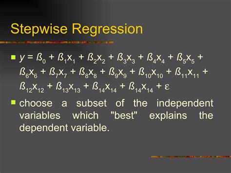 multiple regression presentation ppt science