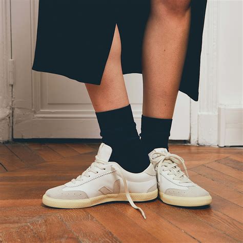 Volley Leather White Natural