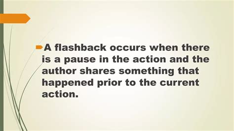 Foreshadowing Flashback Power Point Pptx