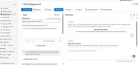 Issues In Azure Foundry Chatbot Testing Microsoft Qanda
