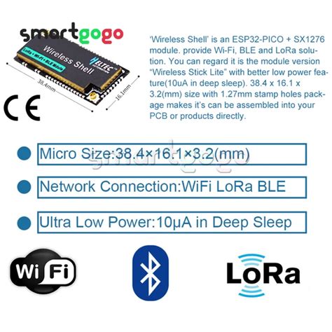 Module Lorawan Lora Sans Fil Bluetooth Lora Esp32 Pico Lora Pour