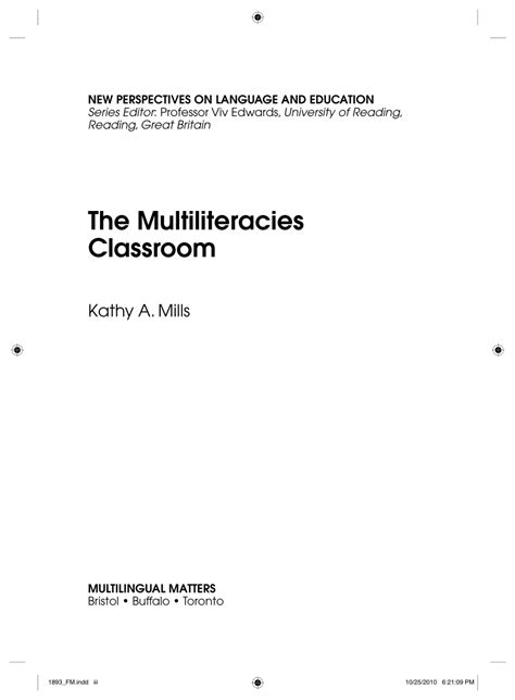 Pdf The Multiliteracies Classroom