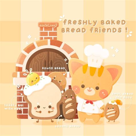 Kitty Baker Bakes Bread Friends Shirley 🌻