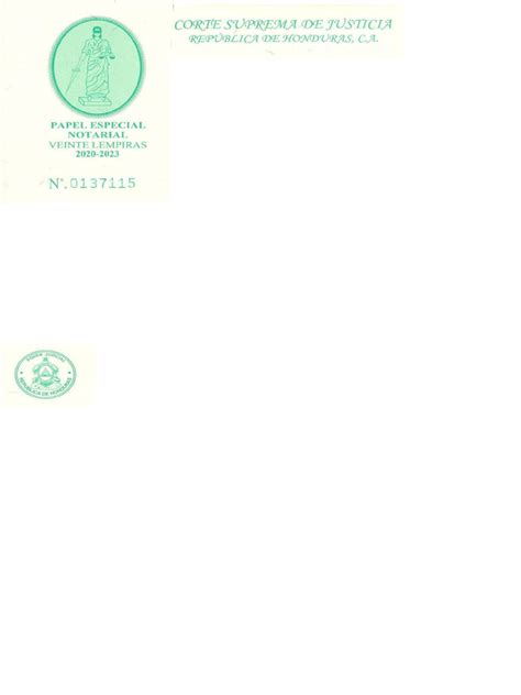 Tamaño Correcto De Papel Notarial Verde Pdf