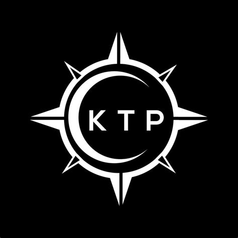 Ktp Abstract Technology Circle Setting Logo Design On Black Background