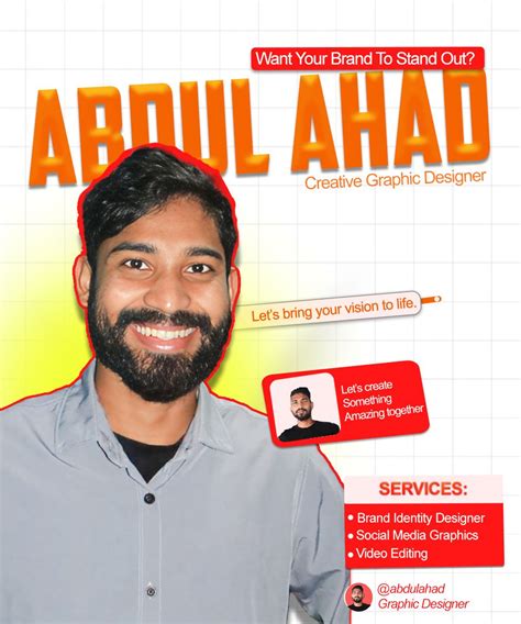 Abdul Ahad On Linkedin Graphicdesign Videoediting Personalbranding