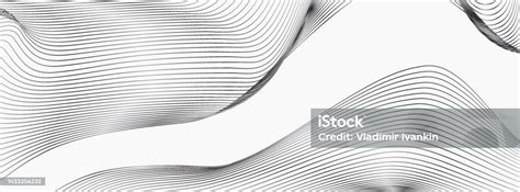 Abstract Wave Vector Texture Black Line Stock Illustration Download Image Now Art Wave