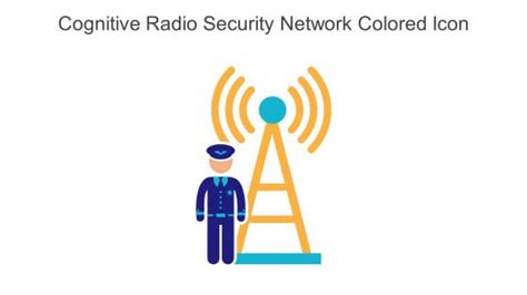 Cognitive Radio Security Network Colored Icon In Powerpoint Pptx Png And Editable Eps Format Ppt