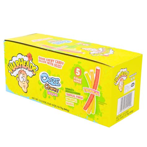 Warheads Ooze Chewz Tropical Filled Ropes Iwholesalecandy Iwholesalecandy Ca