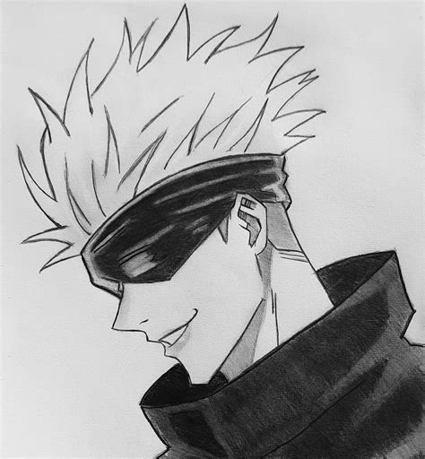 Gojo Satoru Drawing Sketch Hard
