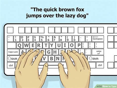 How To Type With Sample Typing Exercises Wikihow