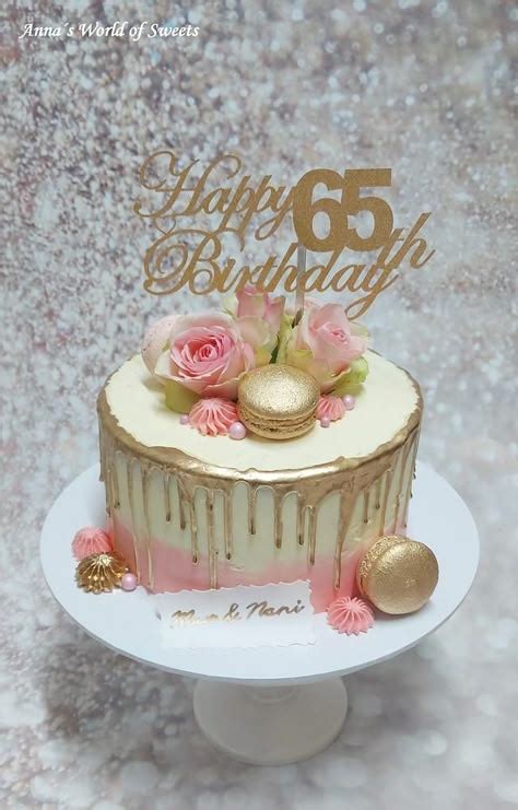 Gold And Pink Cake