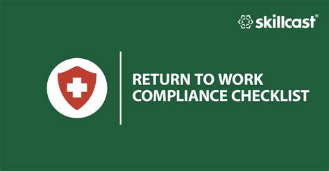 Free Return to Work Compliance Checklist | Skillcast