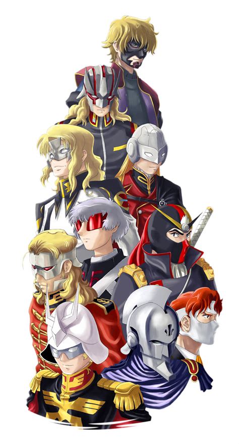 Char Aznable Graham Aker Full Frontal Mister Bushido Zechs Merquise And 6 More Gundam And