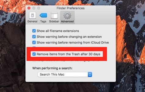 How To Automatically Empty Trash In Mac OS After 30 Days