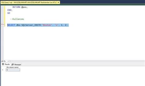SQL Serverda Oracle INSTR Fonksiyonu Yazmak SQL Server Eğitimleri