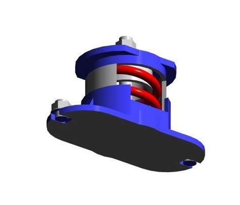 Ms 06 Spring Floor Mount Vibration Isolator 3d Model 3d Model Cgtrader