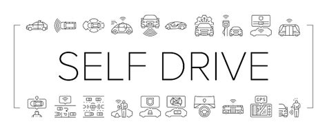 자동차 자체 차량 드라이브 스마트 자동 아이콘 설정 벡터 0명에 대한 스톡 벡터 아트 및 기타 이미지 0명 감지기 교통 Istock