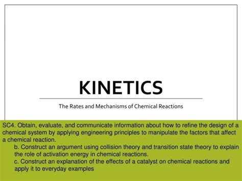 PPT Kinetics PowerPoint Presentation Free Download ID