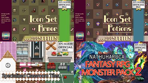 New Releases Armor Icon Set Potions Icon Set Specialized Classroom Tiles NATHUHARUCA Fantasy