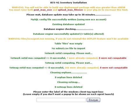 Installation De L Application OCS Inventory Server Et Client Laintimes