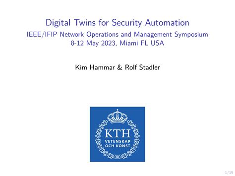 Digital Twins For Security Automation Ppt