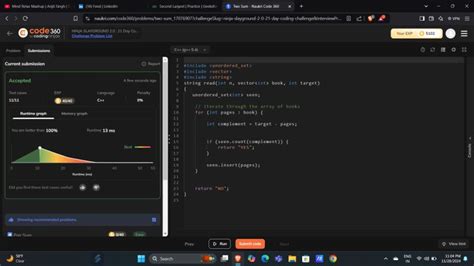 Codingninjas Ninjaslayground Twosum Algorithm C Codingchallenge