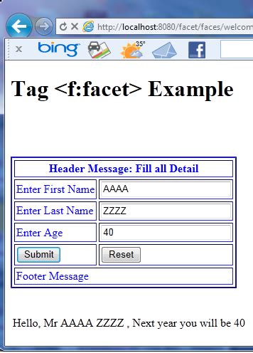 Facet Application