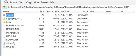 sdist with dist dir on windows produces incorrect archive · issue