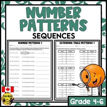 Number Patterns And Sequences Arithmetic And Numerical Patterns