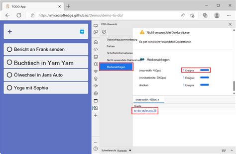 Optimieren Von Css Formatvorlagen Mit Dem Css Übersichtstool Microsoft Edge Developer