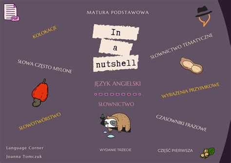 In A Nutshell Słownictwo Language Corner