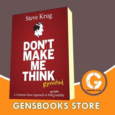 Jual Buku Dont Make Me Think Revisited A Common Sense Approach To