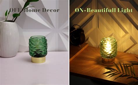 LINEWAY Battery Operated Lamp With Timer Cordless Small Table Lamp For Home Decor Decorative