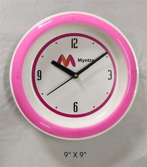 Plastic Office Promotional Printed Wall Colck Size Mension On Picture