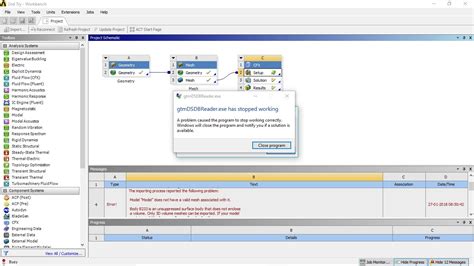 Error In Importing Meshed Geometry To Cfd Setup