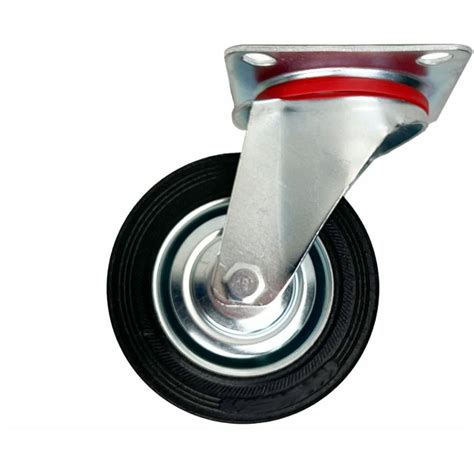 Опора поворотная колесная 160x36 мм, резина черная SC63 HITCH SZ084863 ...