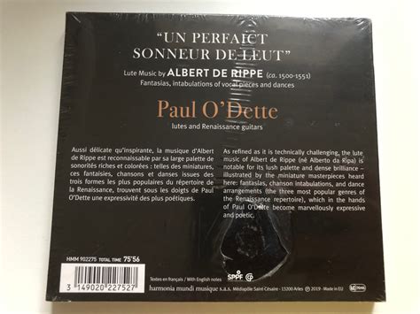 Albert De Rippe Paul Odette Un Perfaict Sonneur De Leut
