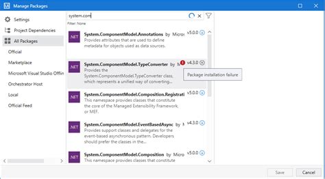 System ComponentModel TypeConver Package Installation Failure Studio UiPath Community Forum