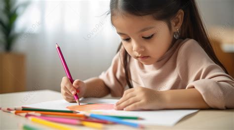 집 배경에서 종이에 색연필로 그림을 그리는 아이 아이 배경 색상 배경 아이 연필 배경 이미지 Hd 아이 색상 아이 연필 배경 사진 무료 다운로드 Lovepik