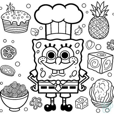 32 Bob Esponja Para Colorear Dibujos Gratis Para Imprimir