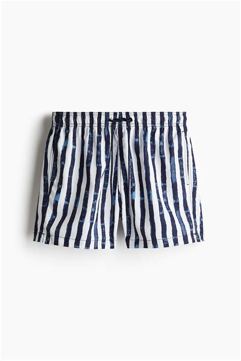 Mønstrede Badeshorts Marineblåstribet Herre Handm Dk