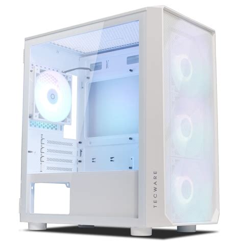 Buy Tecware Forge M Omni Argb Mesh Mid Tower Micro Atx Case Tg Snow White Mydeal Australia