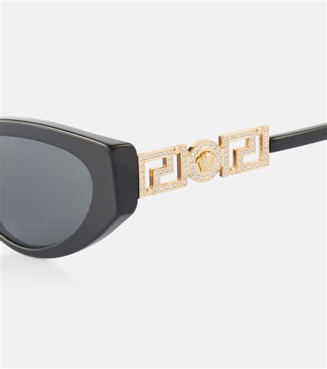 Medusa Cat Eye Sunglasses In Black Versace Mytheresa
