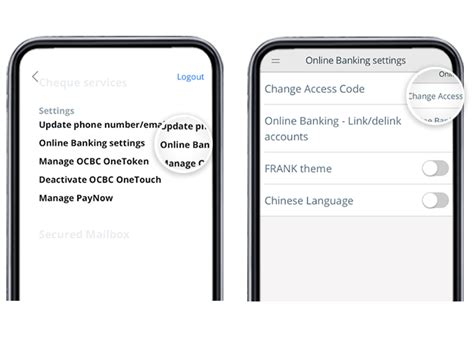 How To Change Access Code Step By Step Guides For Digital Banking OCBC Singapore