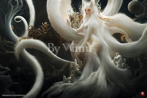 Artstation The Nine Tailed Fox Spirit