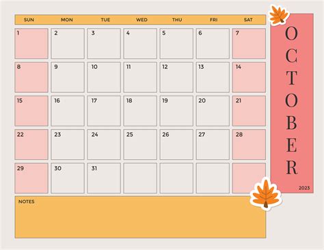 Cute 2023 Calendar Template In Illustrator Word Psd Download