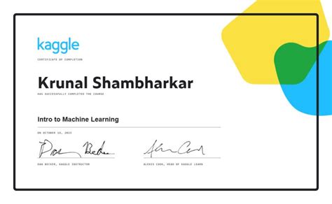 Krunal Shambharkar On Linkedin Krunal Shambharkar Completed The Intro To Machine Learning