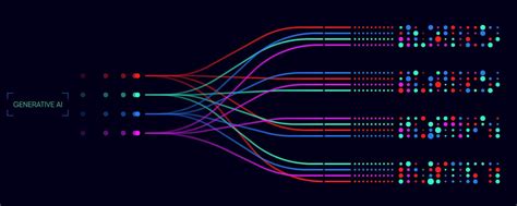 Illustration Of Abstract Stream Information With Line And Dot Big Data
